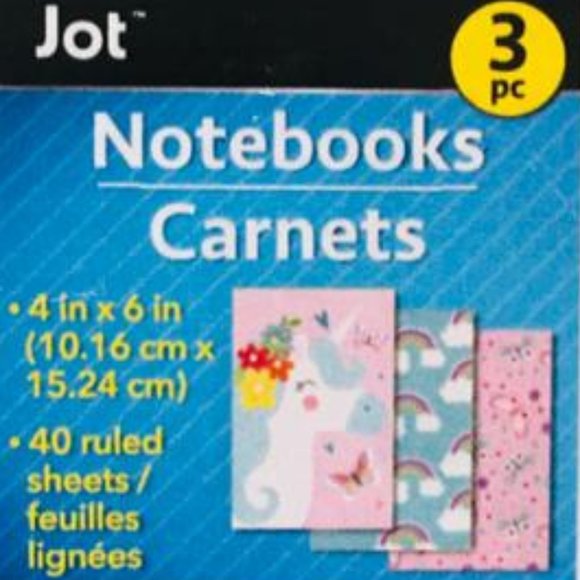 Office | 315 3pk Notebooks Unicorn Rainbow Butterfly | Poshmark